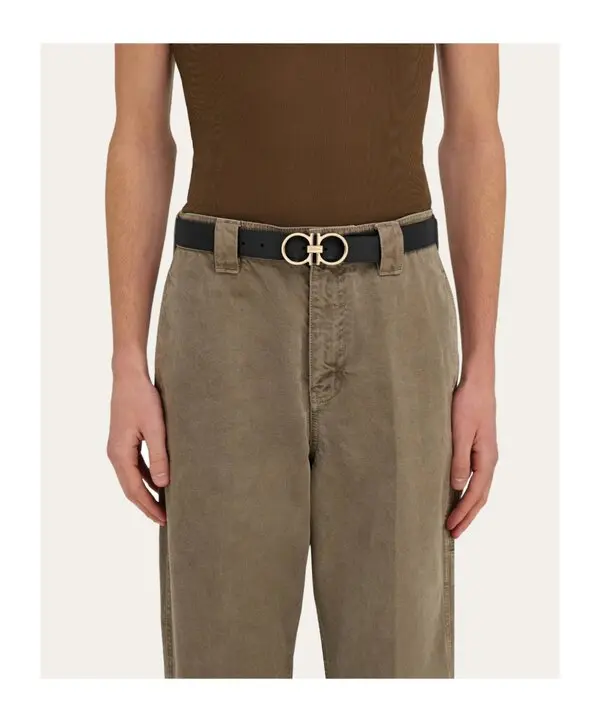FERRAGAMO Reversible Gancini Belt