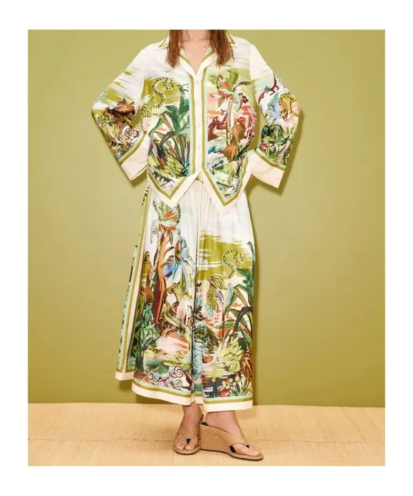 ALEMAIS Jungle Boogie Silk Culottes