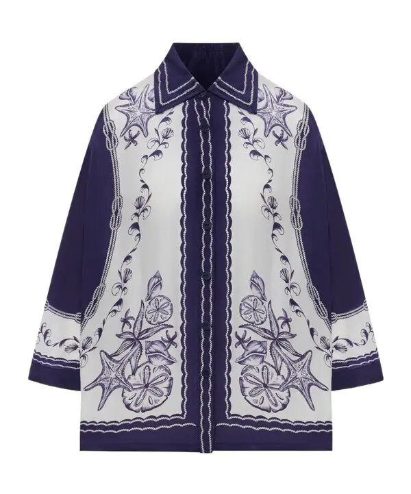 Farm Rio Coast Scarf Shirt