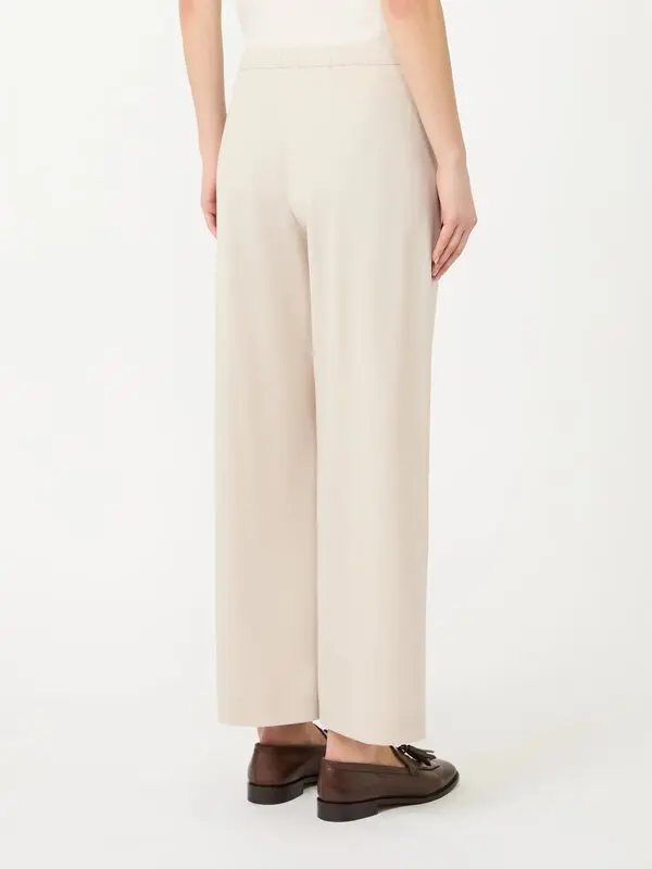 Max Mara S" Argenta Cropped Drawstring Pants - Beige