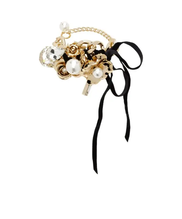 Vaquera Regal Lace-up Design Bracelet - Golden