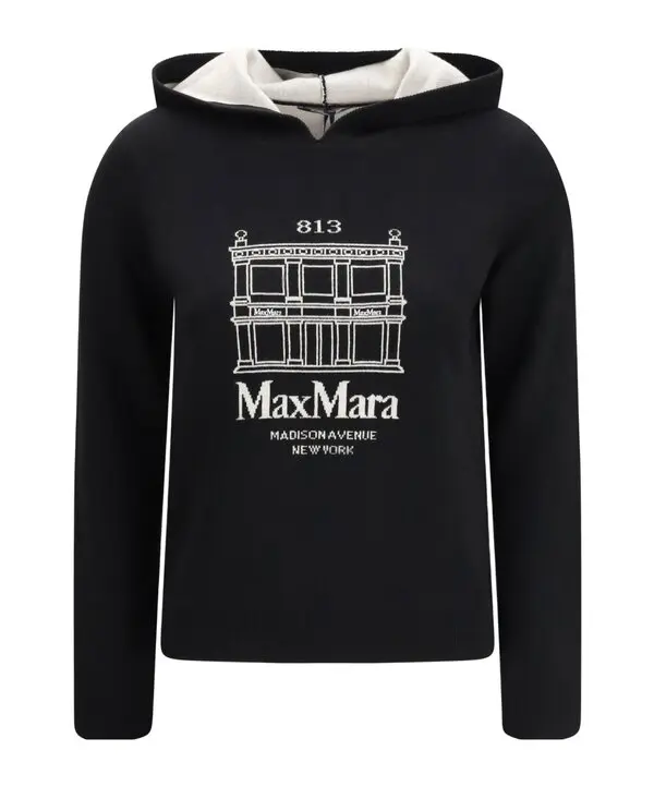 Max Mara Embroidered Logo Hoodie