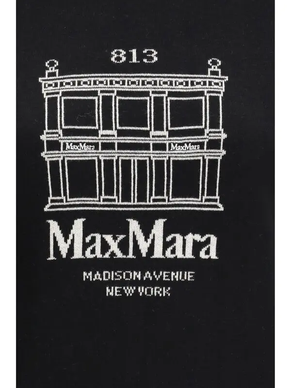 Max Mara Embroidered Logo Hoodie