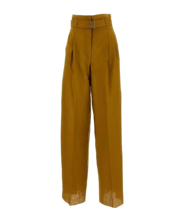 Max Mara High-waisted Wide-leg Trousers - Brown