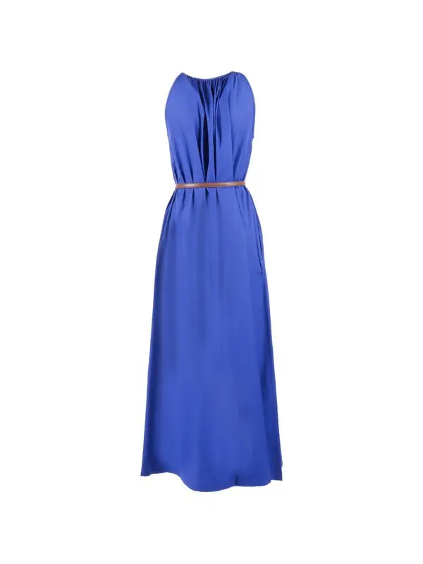 Max Mara Zuppa Halterneck Maxi Dress - Navy Blue