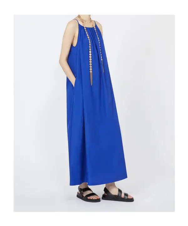 Max Mara Zuppa Halterneck Maxi Dress - Navy Blue