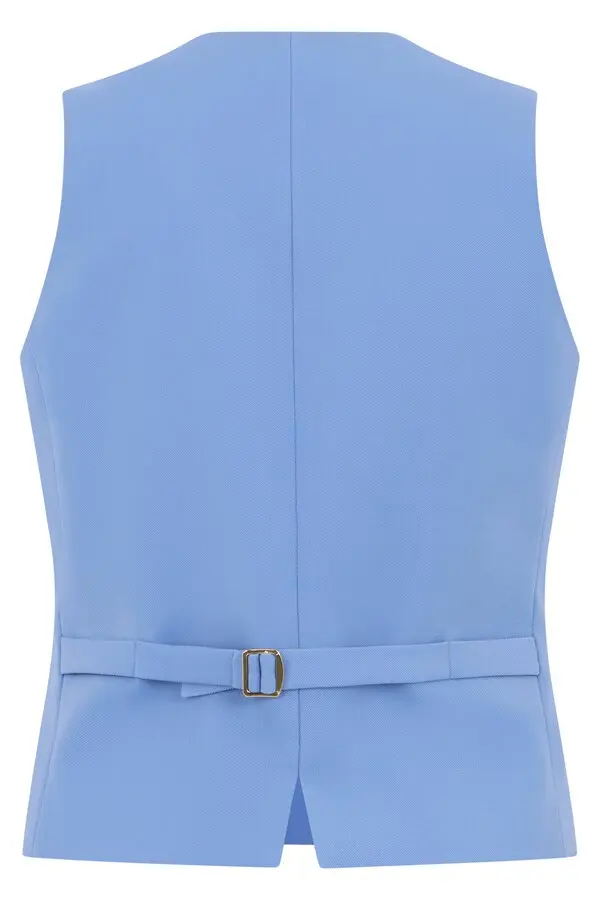 Max Mara Mstmadia V-neck Waistcoat - Blue