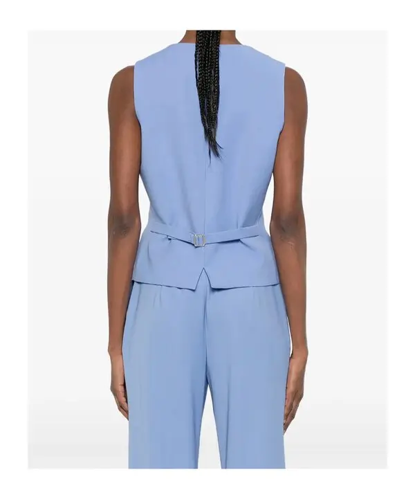 Max Mara Mstmadia V-neck Waistcoat - Blue
