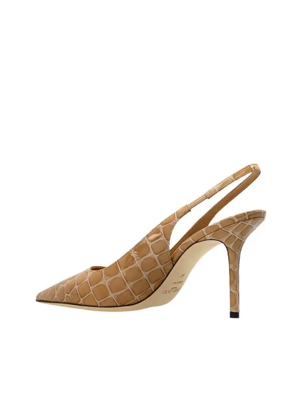 JIMMY CHOO Pointed-toe High-heeled Slingback Sandals