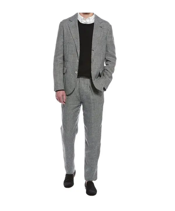 Brunello Cucinelli Plaid Single-breasted Suit