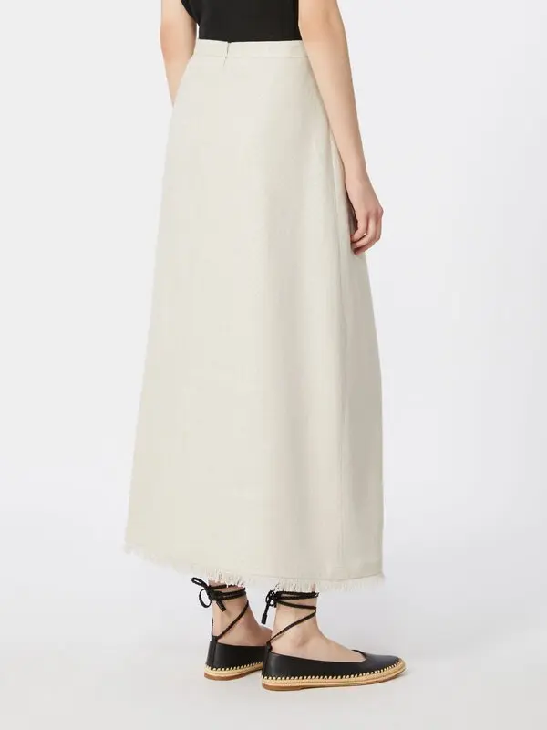 Max Mara A-line Skirt With Raw Edge Detail