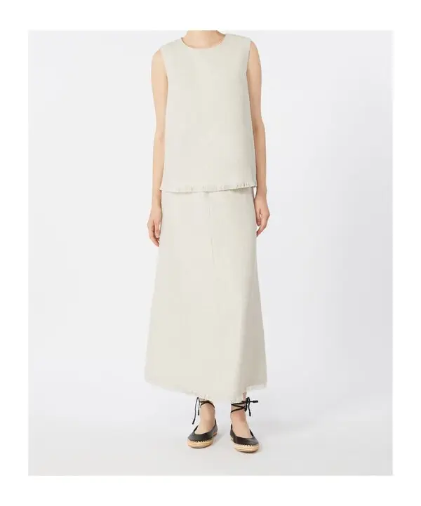 Max Mara A-line Skirt With Raw Edge Detail
