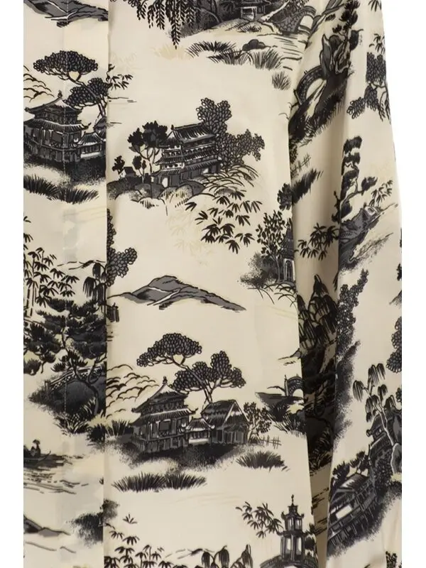 Max Mara Msevetro" Toile Print Silk Shirt