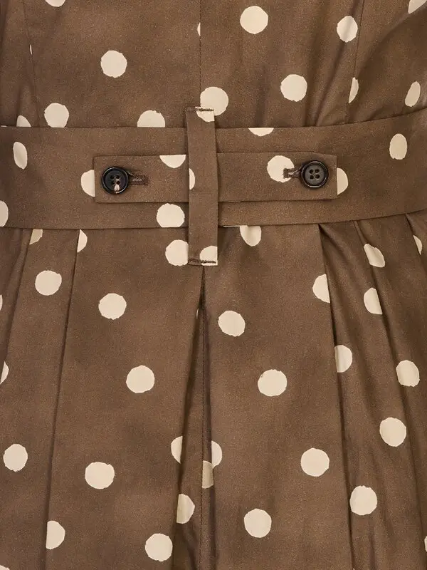 Max Mara Polka Dot Belted Dress