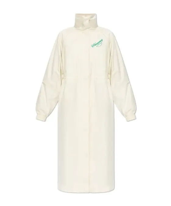 WILLY CHAVARRIA Long Drawstring Jacket With Embroidered Logo