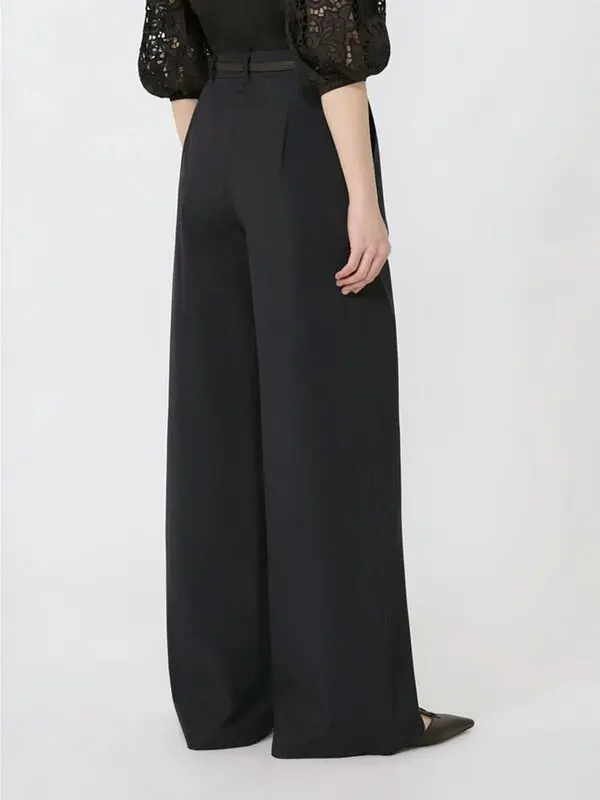 Max Mara Belted Wide-leg Trousers