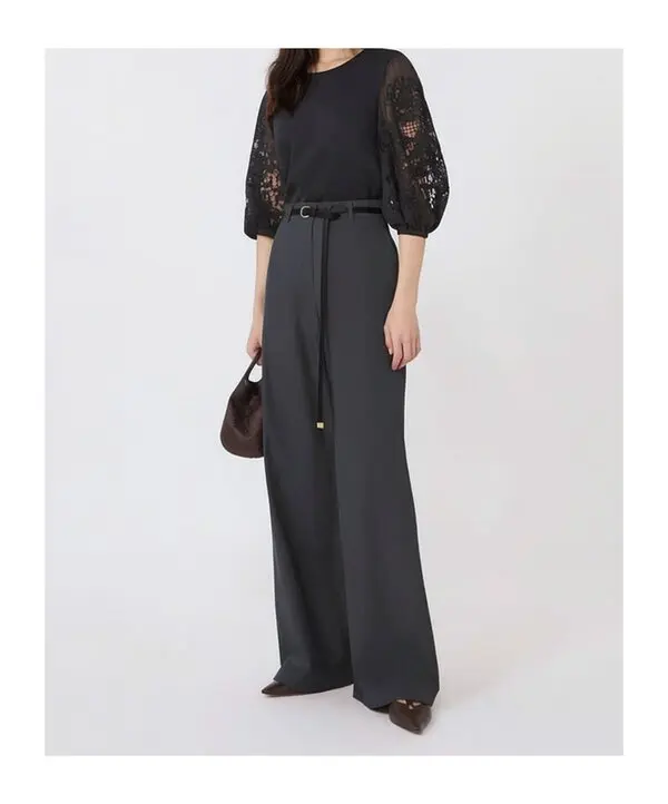 Max Mara Belted Wide-leg Trousers