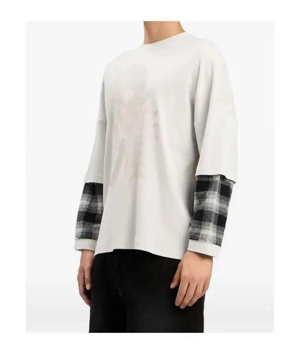 Palm Angels Skull Double Layer T-shirt