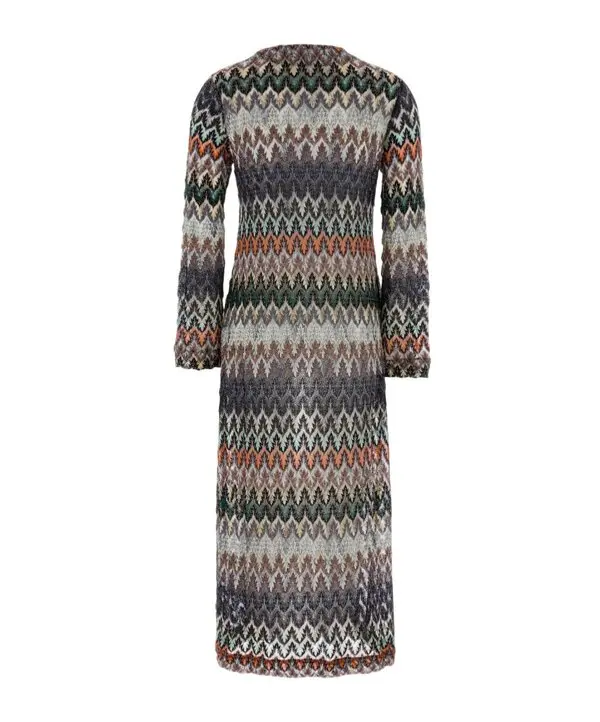 Missoni Long Zigzag Knit Cardigan