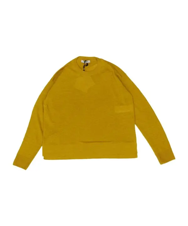 Max Mara Fiorire Crewneck Long-sleeved Jumper - Yellow