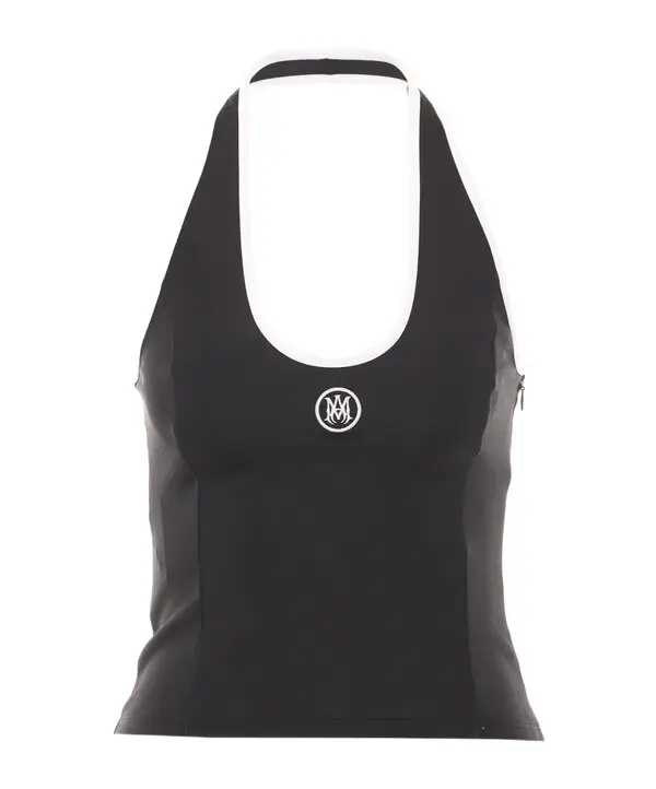 Amiri Sleeveless Vest With Zipper Closure And Logo