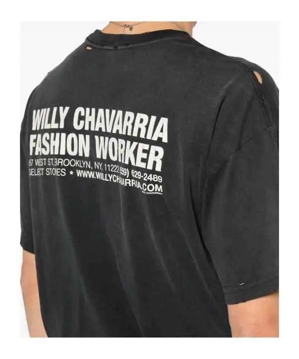 WILLY CHAVARRIA Fashion Worker Pocket T-shirt