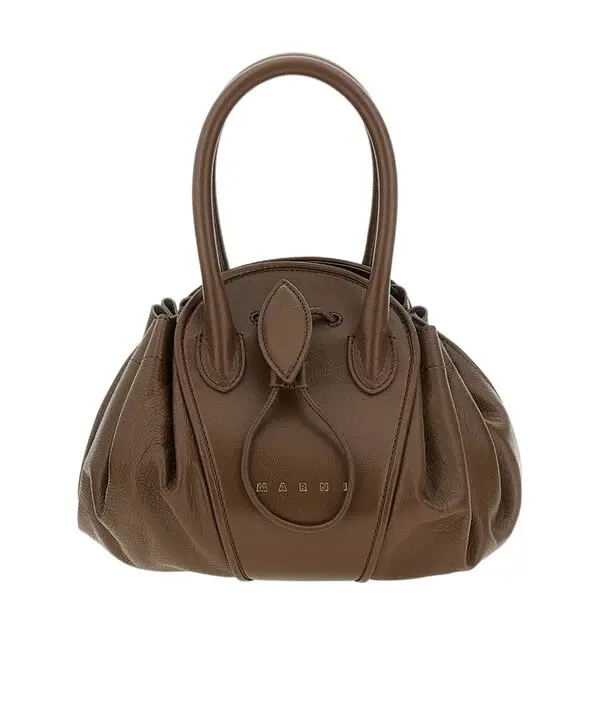 Marni Logo Stamped Small Handbag - Green