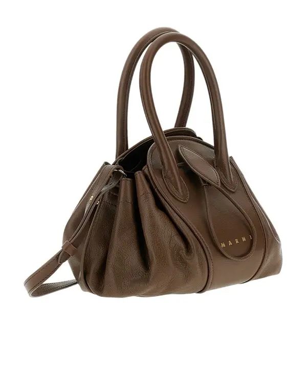 Marni Logo Stamped Small Handbag - Green