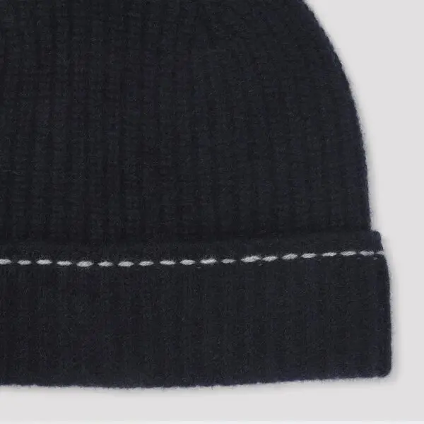 Kiton Ribbed Cuff Beanie Hat