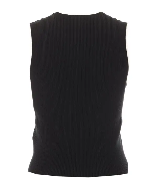 Amiri Sleeveless Ribbed Knit Vest