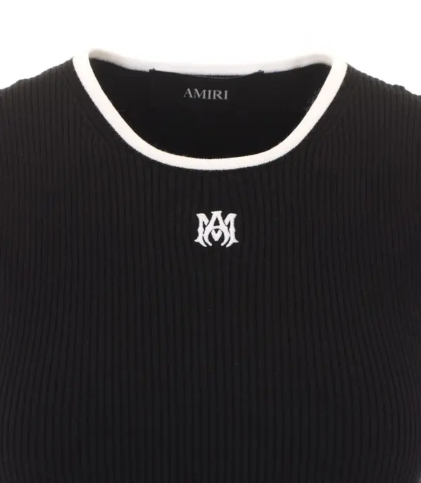Amiri Sleeveless Ribbed Knit Vest