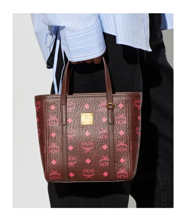 Mcm Toni Double Handle Shoulder Bag - Red