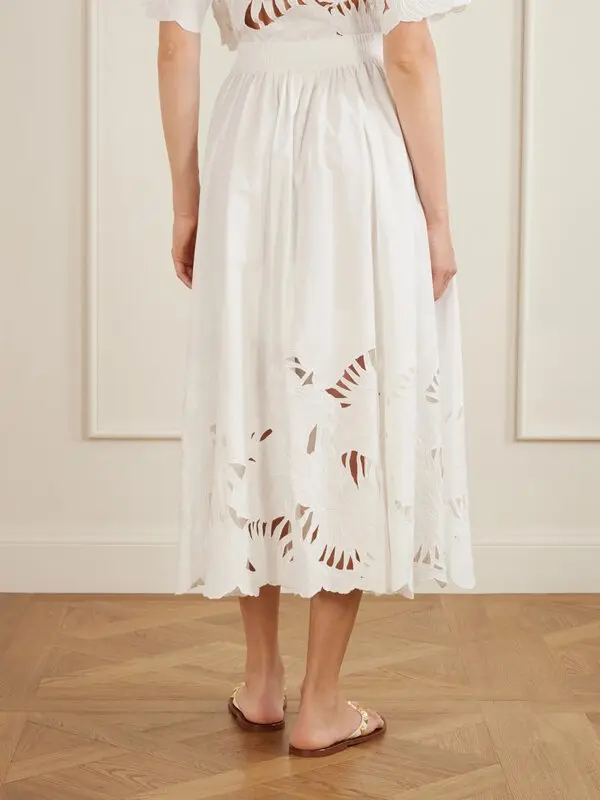 Zimmermann Mahon Cut-out Detailed Midi Skirt