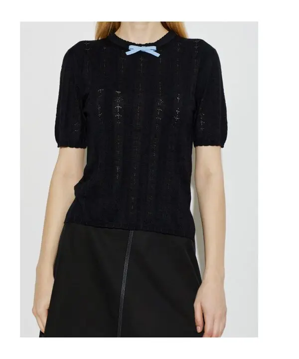 Marni Bow Embellished Knitted Jumper