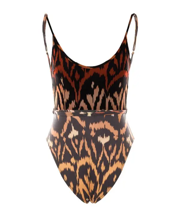 Zimmermann Aster Belted One-piece Swimsuit