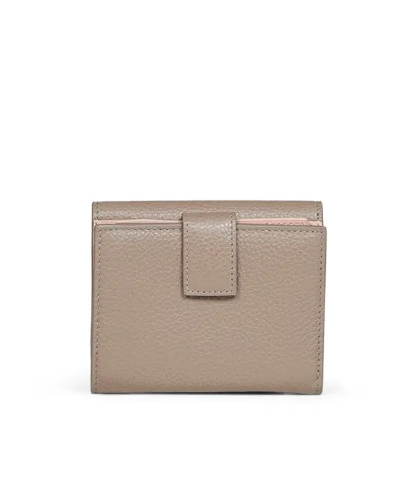 FERRAGAMO Gancini Leather Wallet - Nude