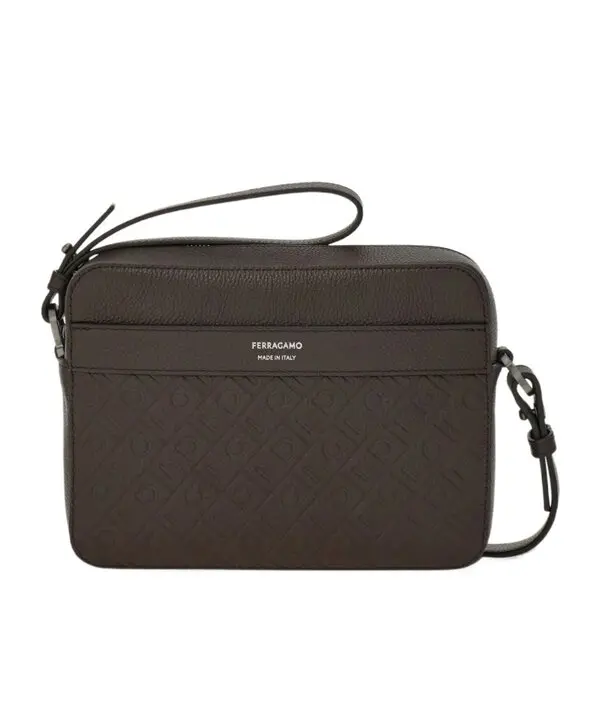 FERRAGAMO Monogram Shoulder Bag - Testa Di Moro