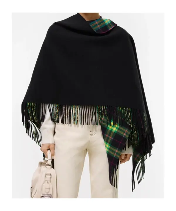 Burberry Wool Blanket Cape