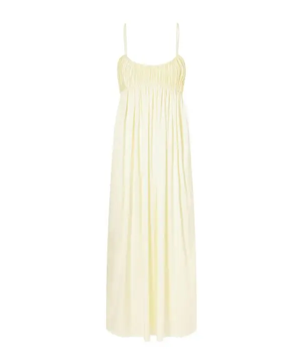 Tove Spaghetti Strap Pleated Maxi Dress