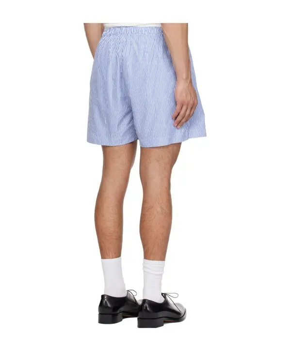 WILLY CHAVARRIA Striped Elastic Waistband Shorts