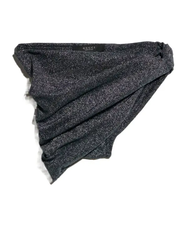 Gucci Draped Skirt With Knot Detailing - Black