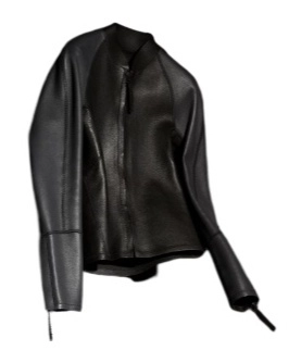 Gucci Grainy Leather Zip Jacket