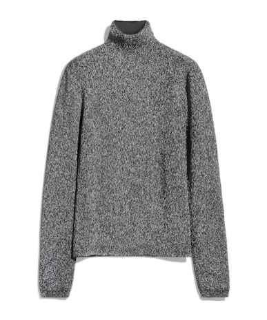 Gucci Mock Neck Knit Sweater - Silver