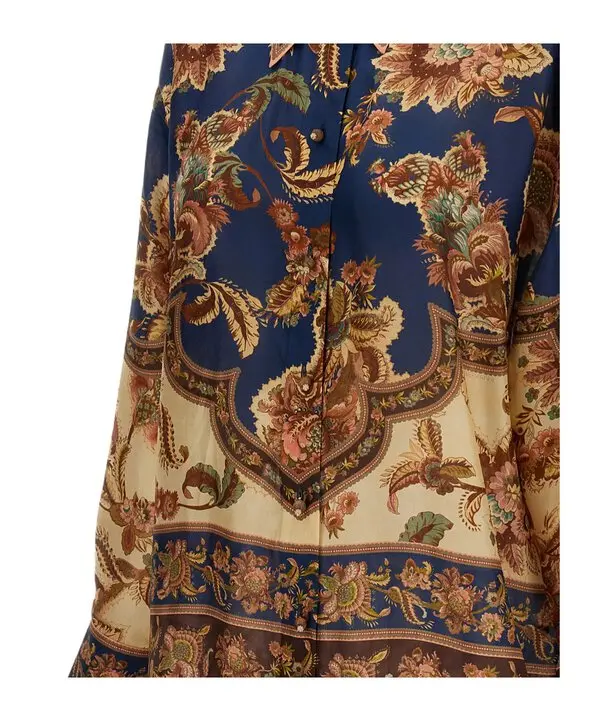 Zimmermann Aster Relaxed Shirt - Brown