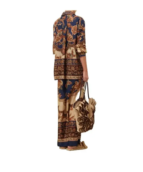 Zimmermann Aster Relaxed Shirt - Brown