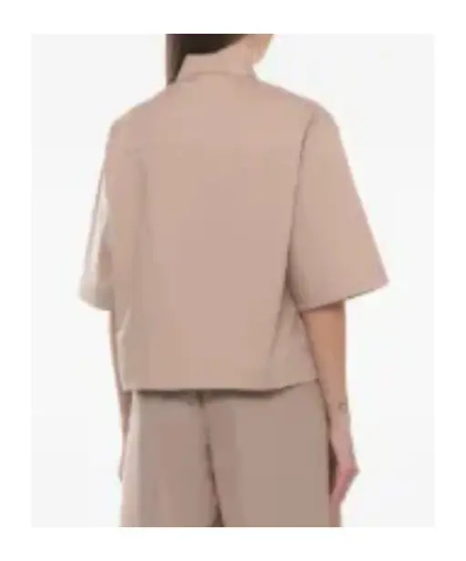 Peserico Boxy Short-sleeve Shirt With Chest Pocket