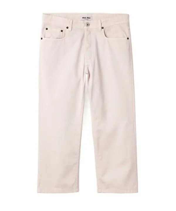 Miu Miu Wide-leg Jeans - White