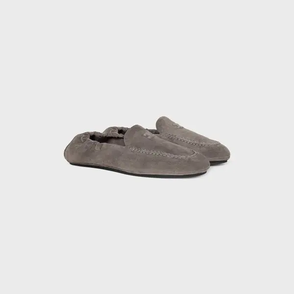 Celine Adam Loafer In Suede Calfskin