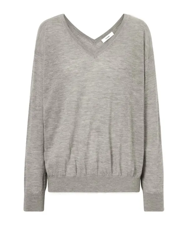 FRAME Long-sleeved V-neck Sweater