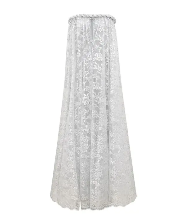 Zimmermann Metallic Lace Gown - Silver